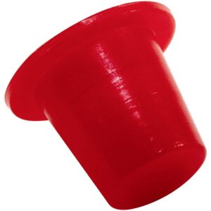 Caplugs T-4 T Series – Plastic Tapered Cap and Plug, 1000 Pack, Red LD-PE, Cap OD 0.356" x Plug ID 0.485" Protective Closures, Dust and Moisture Seals, MIL Spec, SAE Fittings, Hydraulic, EZ Remove