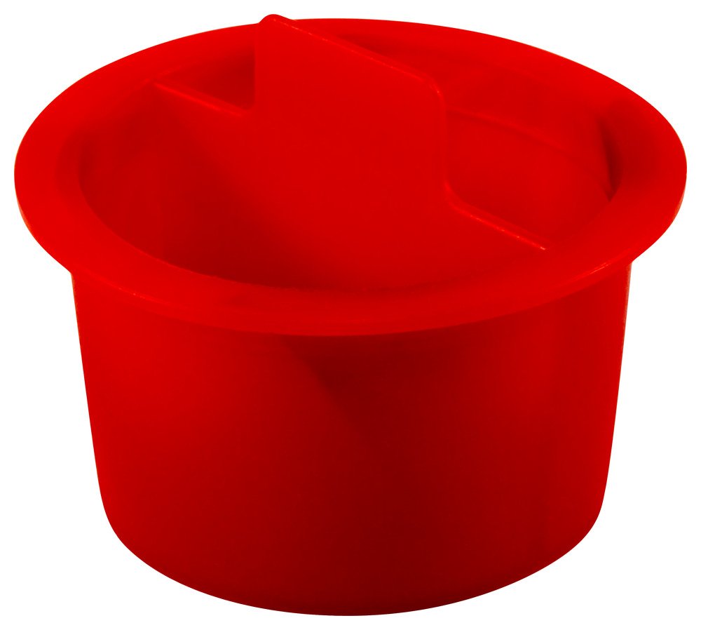 Caplugs ZCPT14Q1 Plastic Center Pull Tab Tapered Plug. CPT-14, PE-LD, Cap OD 1.41" Plug ID 1.219", Red (Pack of 30)