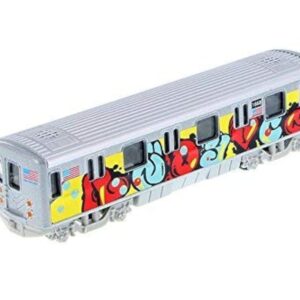 New York City Metro Subway with Graffiti 7" Diecast Model 1:100 Scale