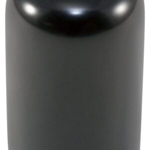 Caplugs 99394096 Plastic Round Cap VC-406-16, Vinyl, Cap ID 0.406" Length 1.000", Black (Pack of 100)