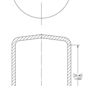 Caplugs 99390078 Masking Flexible Round Cap HVC-343-16, Vinyl, Cap ID 0.343" Length 1.000", Black (Pack of 50)