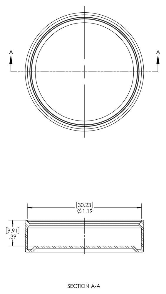 Caplugs SF-CC-8 SF Series – Plastic Cap for Split-Flange Connections, 60 Pack, Translucent LD-PE, Nominal Flange Size 1/2" Protective Closures, Dust and Debris Seals, Corrosion Prevention (ZCC8Q1)