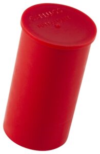 caplugs 99394917 plastic long-threaded connector cap rcl-8, pe-ld, to cap thread size 3/4 cap id .739" length 1.56", red (pack of 100)