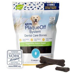 proden plaqueoff system dental care bones for dogs - vegetable 17 oz