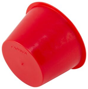 caplugs z249-21ak1 plastic tapered cap and plug. t-249-2, pe-ld, cap od .890" plug id 1.090", red (pack of 30)