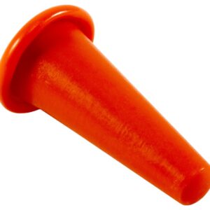 Caplugs 99390049 Plastic Tapered Plug. Max Hole Dimension TP-10, Vinyl, Medium Hole Dimensions .31" Mini Hole Dimensions .16" Length .750", Orange (Pack of 50)