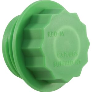 Caplugs 99394746 Plastic Threaded Plug for ISO Metric Ports. RPO-M-14X1.5, PP, to Plug Thread Size 14 x 1.5", Green (Pack of 200)