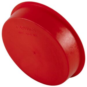 Caplugs T-862 T Series – Plastic Tapered Cap and Plug, 100 Pack, Red LD-PE, Cap OD 2.626" x Plug ID 2.87" Protective Closures, Dust and Moisture Seals, MIL Spec, SAE Fittings, Hydraulic, EZ Remove