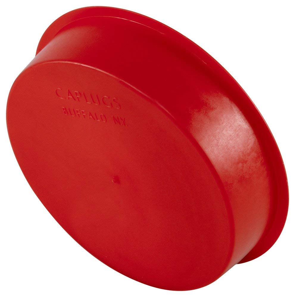 Caplugs T-862 T Series – Plastic Tapered Cap and Plug, 100 Pack, Red LD-PE, Cap OD 2.626" x Plug ID 2.87" Protective Closures, Dust and Moisture Seals, MIL Spec, SAE Fittings, Hydraulic, EZ Remove