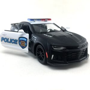 kinsmart 2017 chevrolet chevy camaro zl 1 black color police car 1:38 diecast,model,toy,car,collectible,collection,hobby