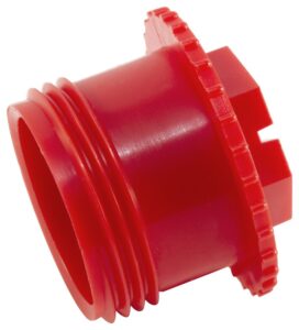 caplugs ztf12-22ak2 plastic threaded plug. rp-tf-12-2, pp, to plug thread size 3/4-16", red (pack of 100)