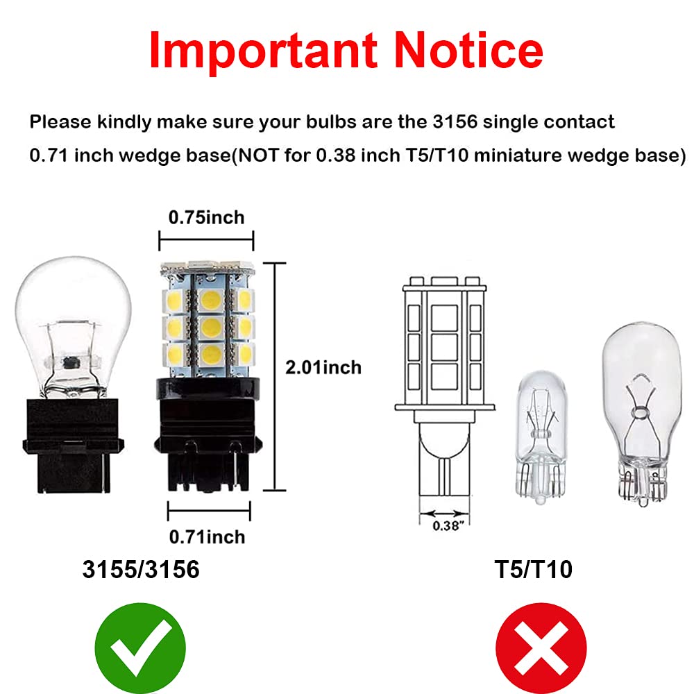 Makergroup S8 3156 Wedge Base LED Light Bulb 12VAC/DC Low Voltage 4Watt Warm White 2700K-3000K for Outdoor Landscape Lighting Pathway Deck Step Paver lights,Driveway Lights 6-Pack