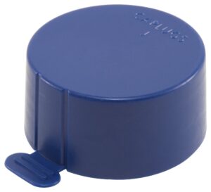 caplugs ztt4q6 plastic tear-tab cap for npt pipe threads. j-tt-4, pe-ld, to cap thread size 1/2" npt", blue (pack of 70)