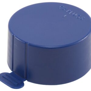 Caplugs ZTT4Q6 Plastic Tear-Tab Cap for NPT Pipe Threads. J-TT-4, PE-LD, to Cap Thread Size 1/2" NPT", Blue (Pack of 70)