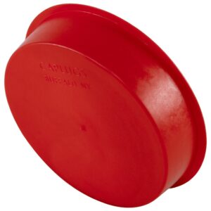 Caplugs 99394342 Plastic Tapered Cap and Plug. T-1064, PE-LD, Cap OD 3.94" Plug ID 4.14", Red (Pack of 10)