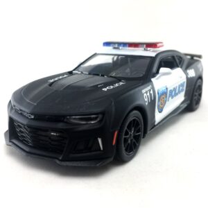 Kinsmart 2017 Chevrolet Chevy Camaro ZL 1 Black Color Police Car 1:38 DieCast,Model,Toy,Car,Collectible,Collection,Hobby