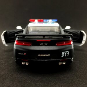 Kinsmart 2017 Chevrolet Chevy Camaro ZL 1 Black Color Police Car 1:38 DieCast,Model,Toy,Car,Collectible,Collection,Hobby