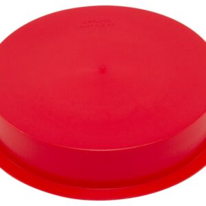 Caplugs 99394337 Plastic Tapered Cap and Plug. T-1050, PE-LD, Cap OD 3.41" Plug ID 3.6", Red (Pack of 20)