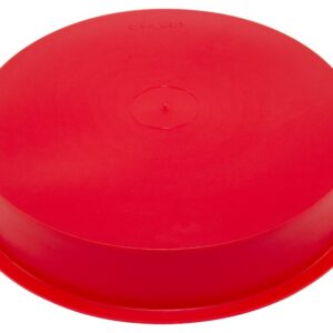 Caplugs 99394358 Plastic Tapered Cap and Plug. T-1107, PE-LD, Cap OD 6.53" Plug ID 6.71", Red (Pack of 4)