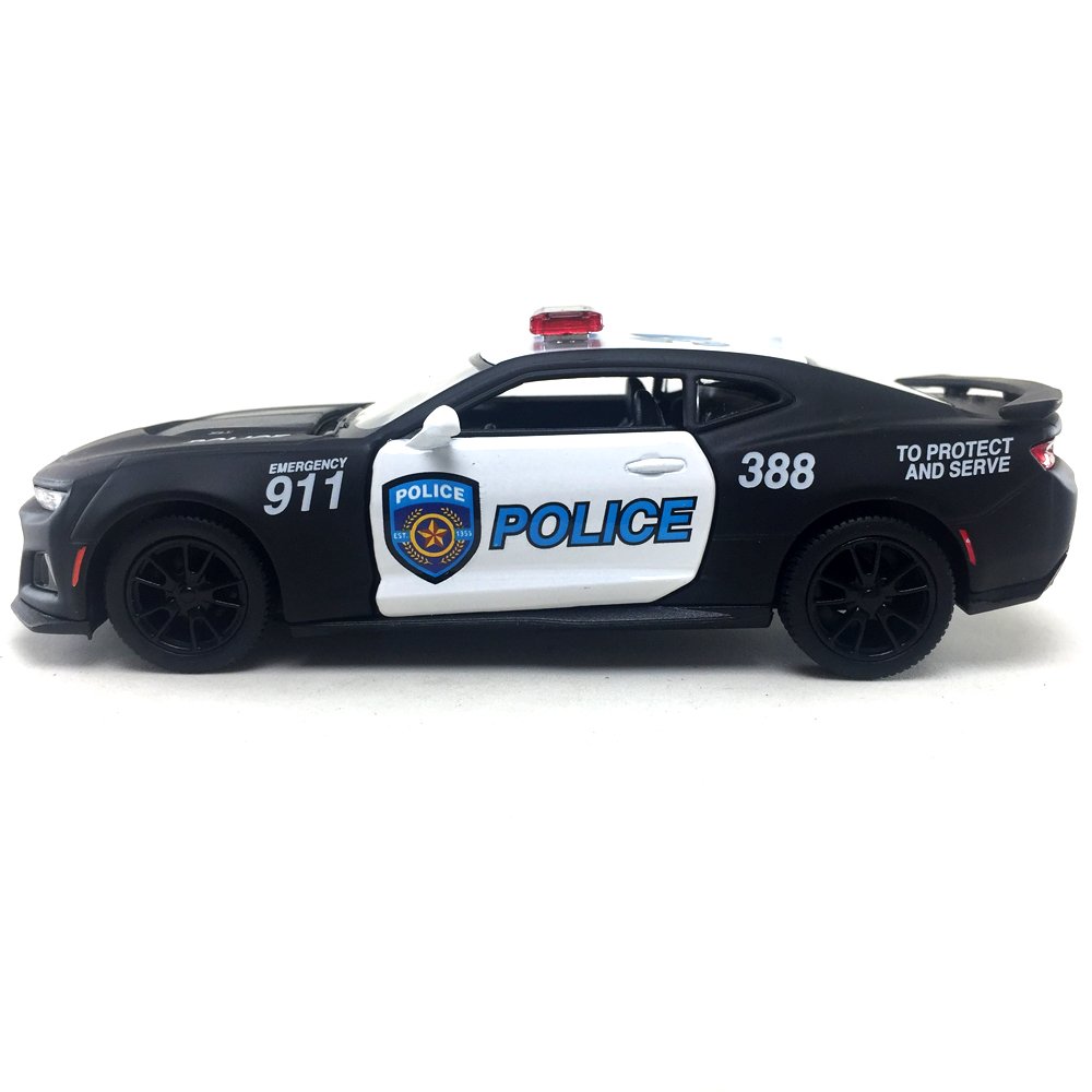 Kinsmart 2017 Chevrolet Chevy Camaro ZL 1 Black Color Police Car 1:38 DieCast,Model,Toy,Car,Collectible,Collection,Hobby