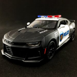 Kinsmart 2017 Chevrolet Chevy Camaro ZL 1 Black Color Police Car 1:38 DieCast,Model,Toy,Car,Collectible,Collection,Hobby