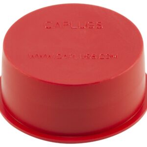 Caplugs ZTV19AQ1 Plastic Tapered Vinyl Cap and Plug. TV-19A, PVC, Cap OD 1.667" Plug ID 1.871", Red (Pack of 24)