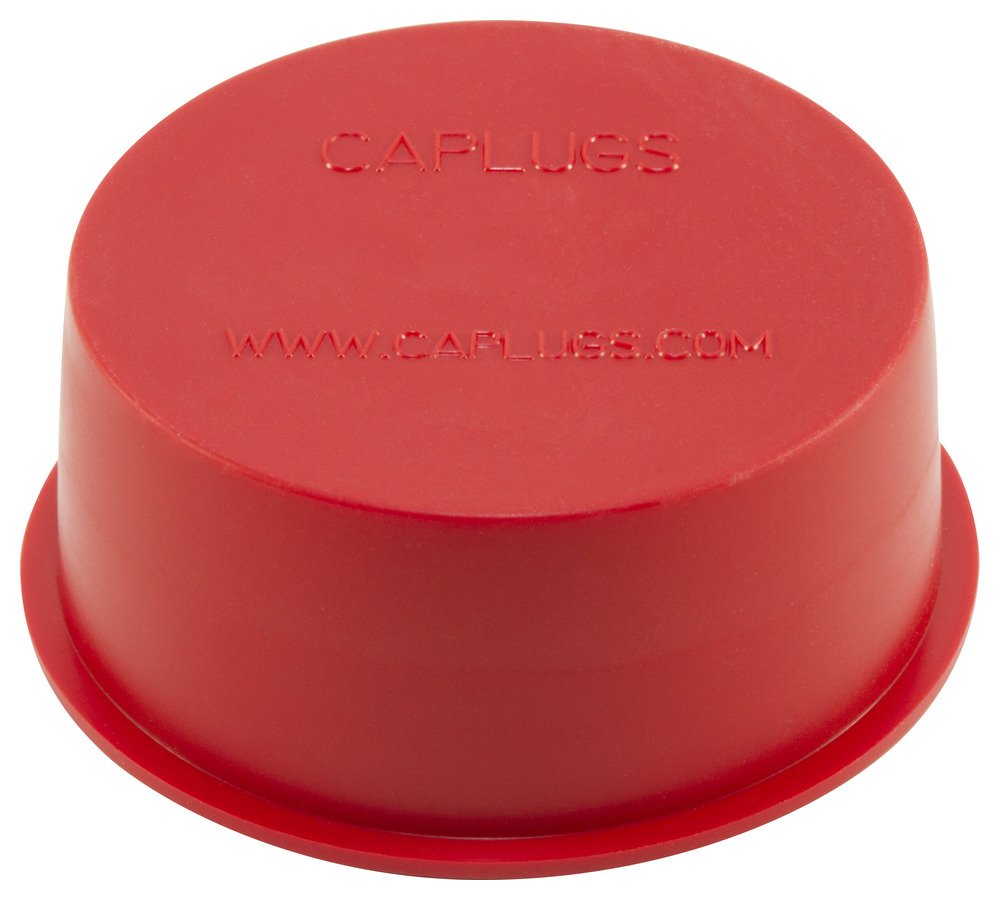 Caplugs ZTV19AQ1 Plastic Tapered Vinyl Cap and Plug. TV-19A, PVC, Cap OD 1.667" Plug ID 1.871", Red (Pack of 24)