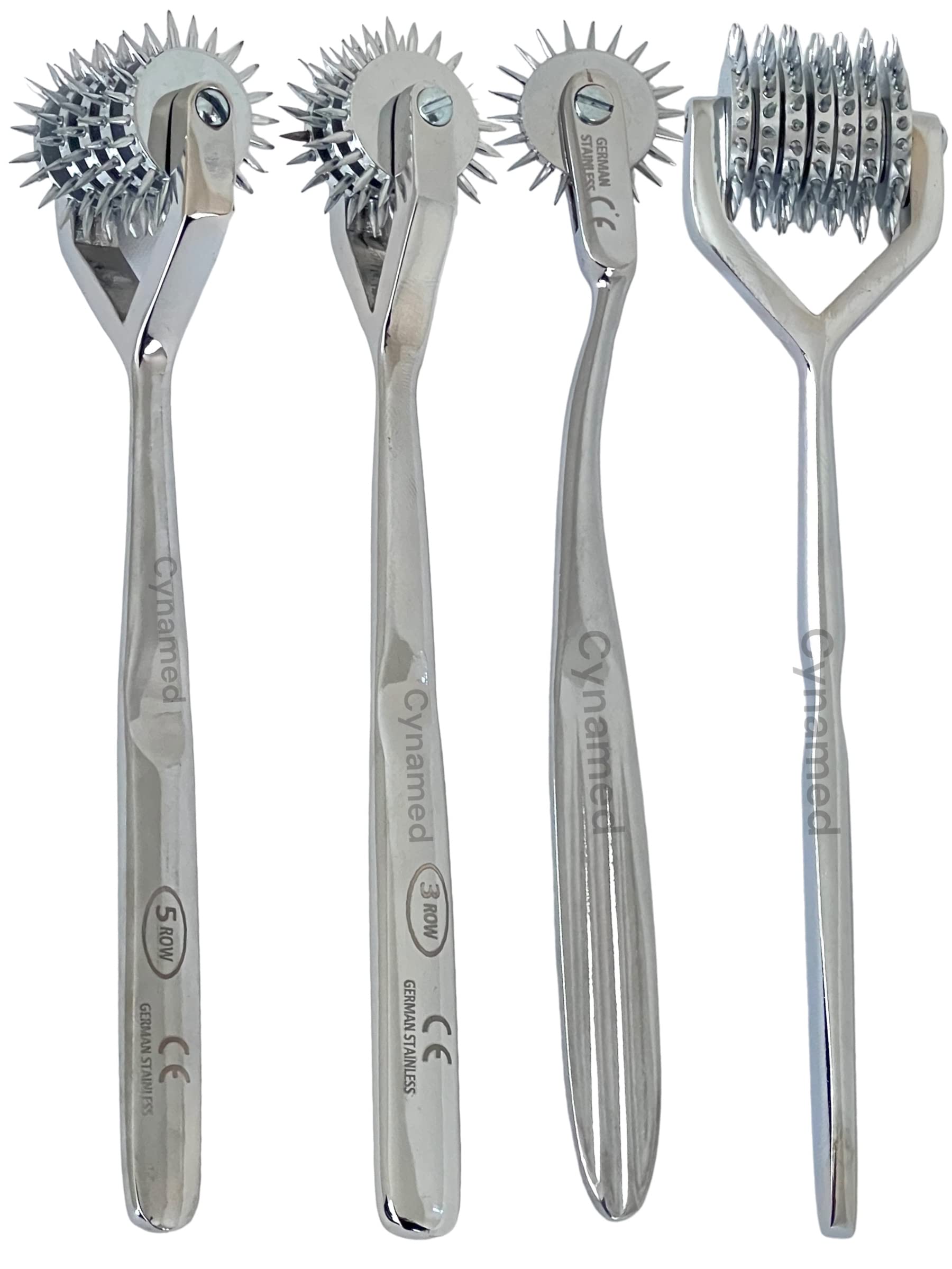 Premium German Wartenberg Pinwheel 1 3 5 and 7 Wheel Set of 4