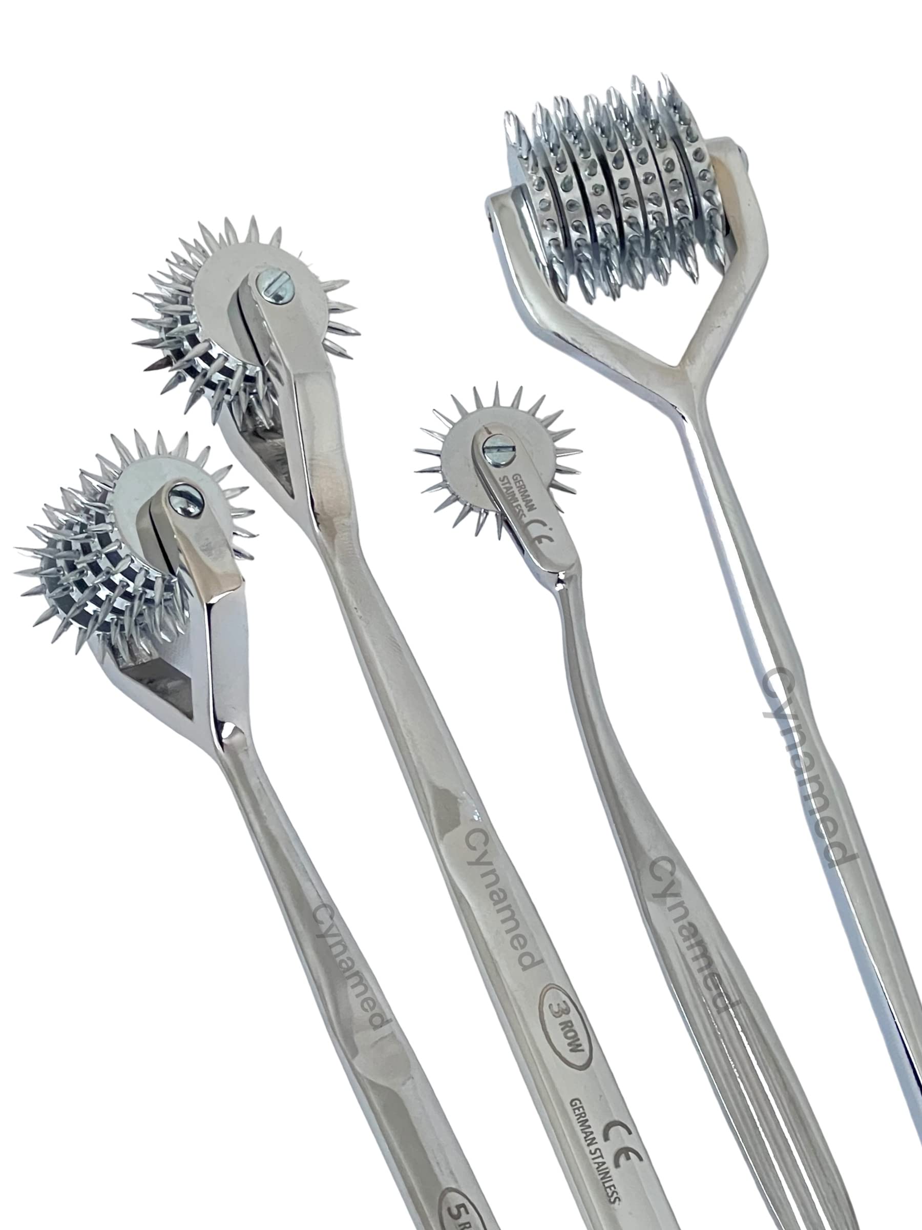 Premium German Wartenberg Pinwheel 1 3 5 and 7 Wheel Set of 4