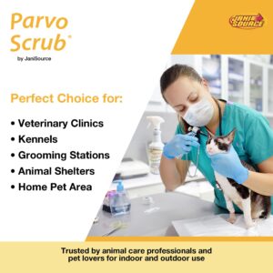 Jani-Source ParvoScrub RTU: Veterinary Disinfectant & Kennel Cleaner, 1 Quart (3-Pack)