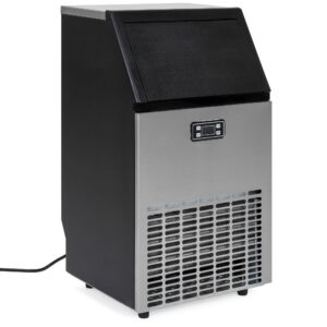 Best Choice Products Portable Stainless Steel Commercial Ice Maker w/ Scooper, Timer & Auto Clean, Produces 99lbs Daily