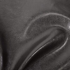 VViViD Bycast65 Black Gloss Top-Grain Faux Leather Marine Vinyl Fabric (1.5ft x 54")