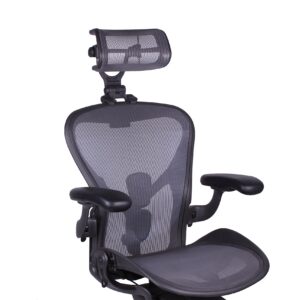 Engineered Now The Original Headrest for The Herman Miller Aeron Chair (H4 for Remastered, Graphite)