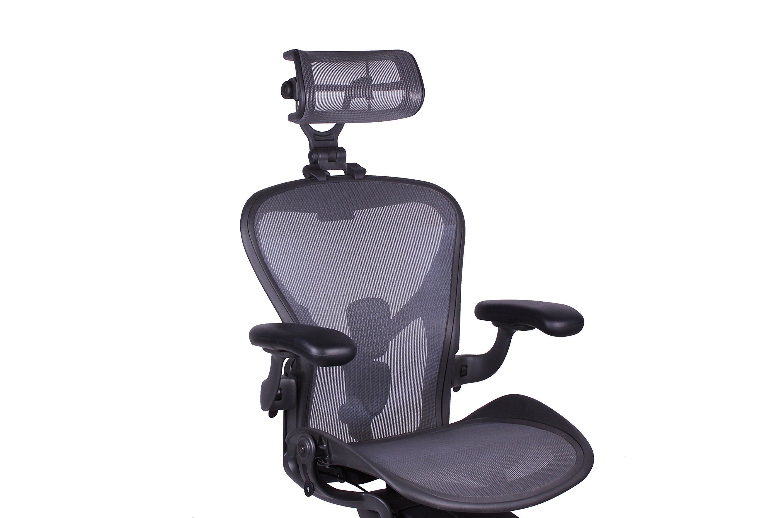 Engineered Now The Original Headrest for The Herman Miller Aeron Chair (H4 for Remastered, Graphite)