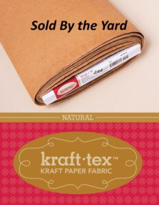 c&t publishing kraft-tex paper fabric natural 19" wide by the yard