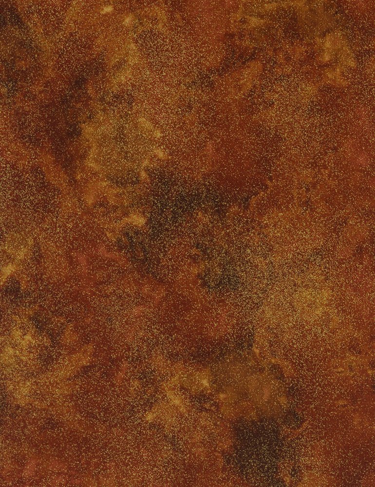 Shimmer, Rust, Auburn, Gold Metallic, Timeless Treasures, Shimmer-Rust, by The Yard