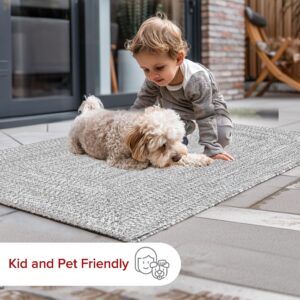 nuLOOM Braided Indoor/Outdoor Area Rug, 2' x 3', Wynn Salt And Pepper