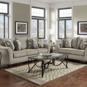 Roundhill Furniture Camero Sofa And Loveseat Set