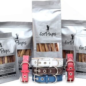 forPups Regular Bully Sticks (Half Pound - 6 Inch) (8 oz Pack) - All Natural, Grass-Fed, Non-GMO (6") (0.5 lb) 100% Beef Pizzle Dog Chews, Fully Digestible, Best Dental Treats