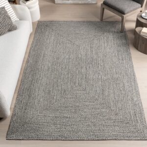 nuloom braided indoor/outdoor area rug, 2' x 3', wynn salt and pepper