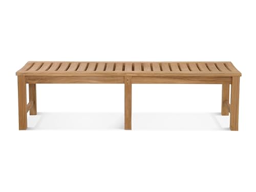 Douglas Nance Classic 6' Teak Backless Bench