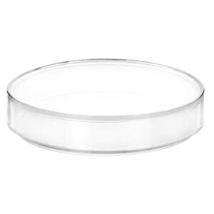 EISCO 12PK Polypropylene Petri Dishes with Lids - 95mm (3.75") Dish Diameter, 100mm (4") Lid Diameter, 13mm (0.5") Depth - Reusable