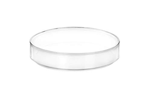 EISCO 12PK Polypropylene Petri Dishes with Lids - 95mm (3.75") Dish Diameter, 100mm (4") Lid Diameter, 13mm (0.5") Depth - Reusable