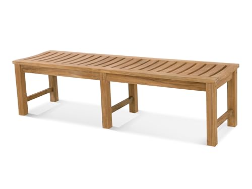 Douglas Nance Classic 6' Teak Backless Bench