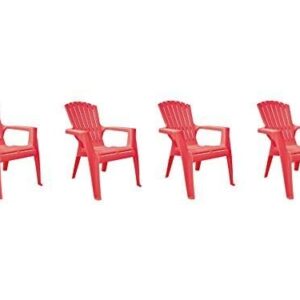 Adams Kids Red Polypropylene Adirondack Chair