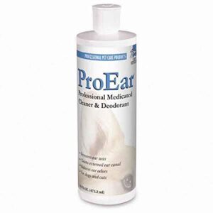 top performance proear pet ear cleaner gentle way to clean dog ears removes wax(16 ounce bottle)