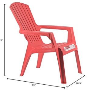 Adams Kids Red Polypropylene Adirondack Chair