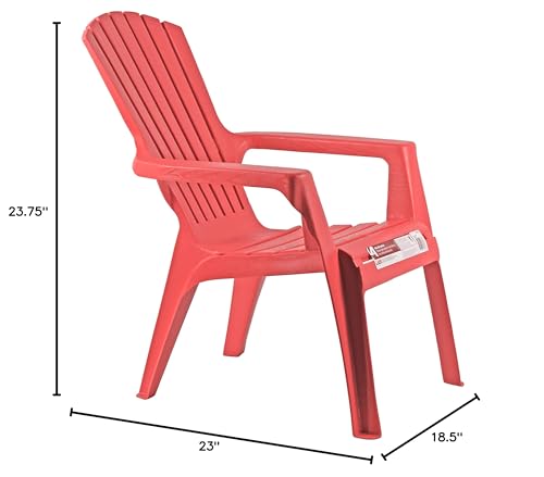 Adams Kids Red Polypropylene Adirondack Chair