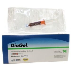 DiaGel Diarrhea Control Gel for Dogs (Large) 5 mL Syringe, 2 Pack