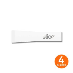 slice 10534 chisel blade, finger-friendly edge, safer choice, never rusts, lasts 11x longer than metal, precision scraping, scratchboard art, sculpting